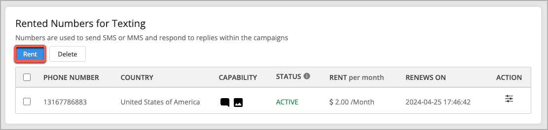 How to rent a Number For SMS Campaign? – CallHub Customer Support