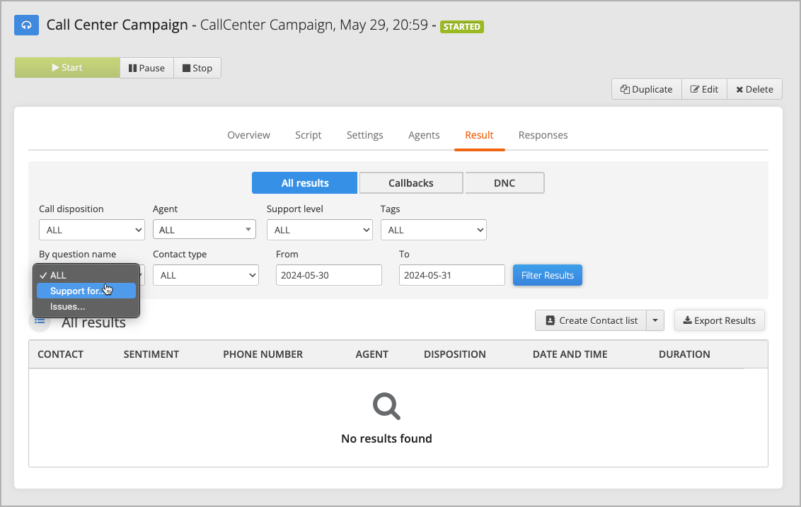 Questions names for Scripts in a Call Center campaign – CallHub Customer Support