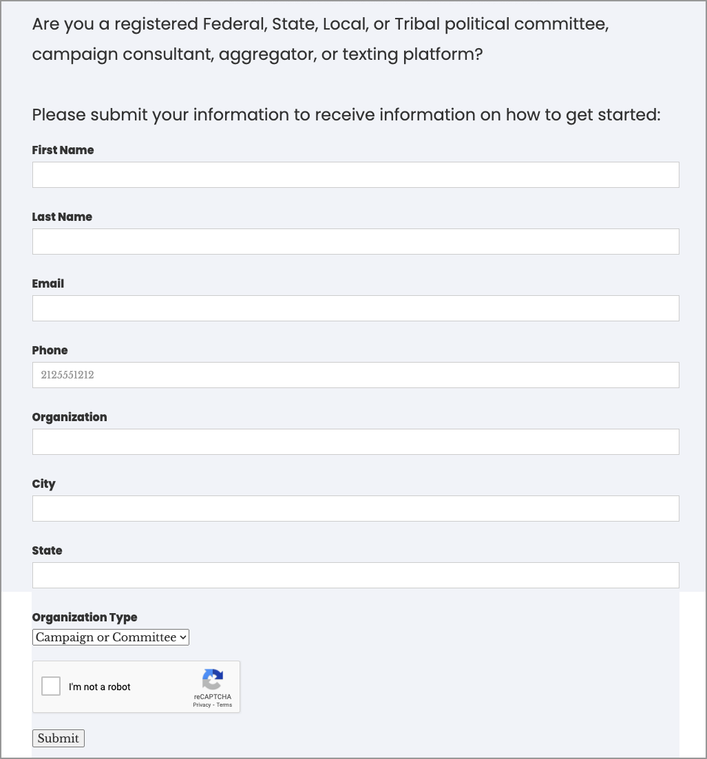 How do I register for 10DLC with Political Use-case? – CallHub Customer ...